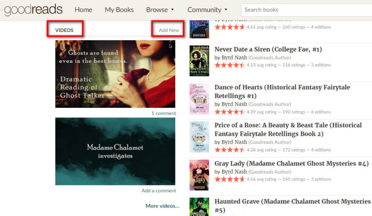 How authors can use Goodreads - Byrd Nash | Official website of author ...